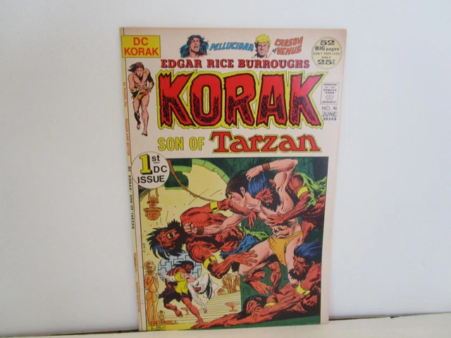 KORAK SON OF Tarzan # 1 first issue ( ER Burroughs) DC 1972 collectors ...