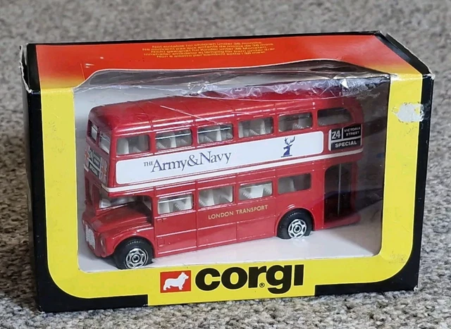 CORGI ROUTEMASTER BUS London Transport Army & Navy. Made In Swansea ...