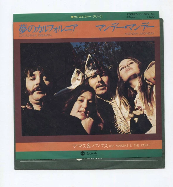 EP RECORDS SINGLE THE MAMAS THE PAPAS CALIFORNIA DREAMIN MONDAY EUR 29 ...