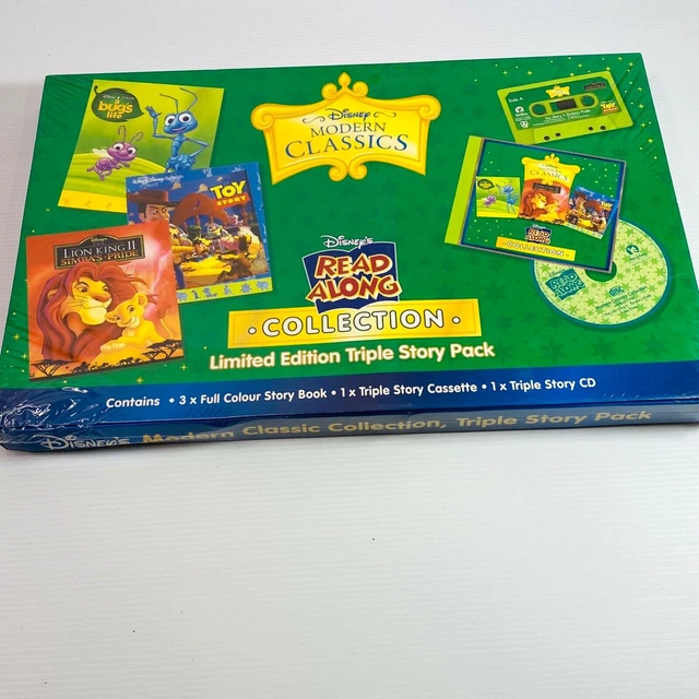 DISNEY MODERN CLASSICS Read Along Collection 3 books CD cass Lion King ...