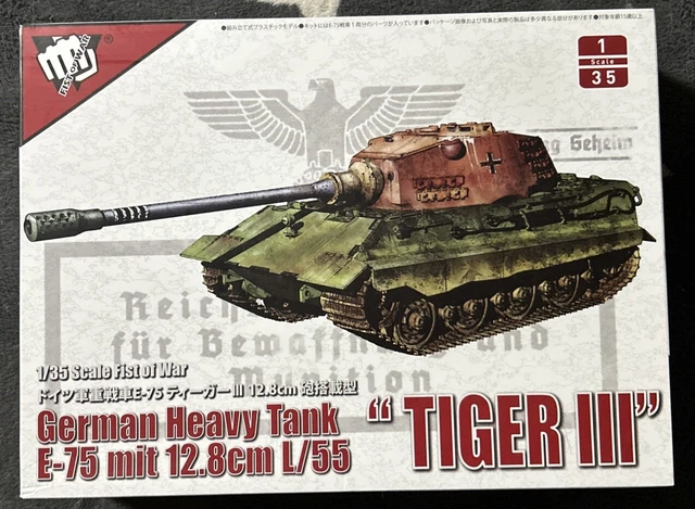 MODELCOLLECT 1:35 UA35012 German WWII E-75 heavy tank with 128mm gun ...