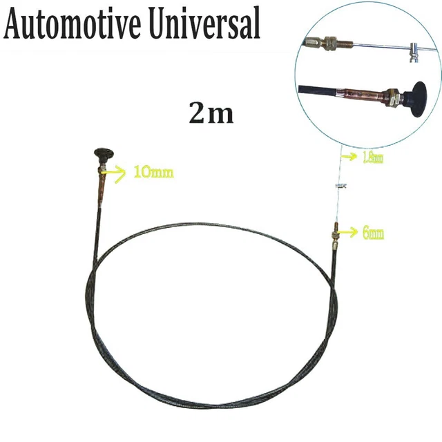 CARBURETOR CHOKE CABLE Push-pull Throttle Universal Cable Choke Control ...