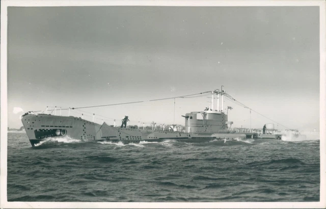 POSTCARD SIZED PHOTO Royal Navy Submarine HMS Ambush Wright logan ...