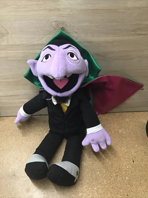 SESAME STREET THE Count von Count Plush Stuffed 14’’ 2008 £7.83 ...