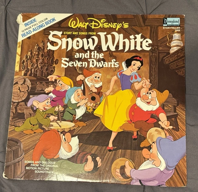WALT DISNEY' SNOW White And The Seven Dwarfs - 1969 Disneyland Vinyl LP ...