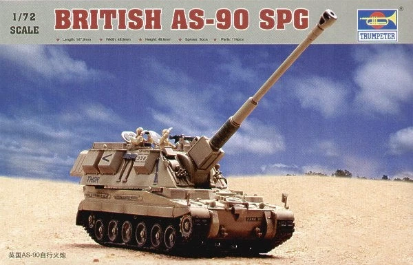 TRUMPETER 07221 1:72 AS-90 155mm Self-Propelled British Howitzer £12.63 ...