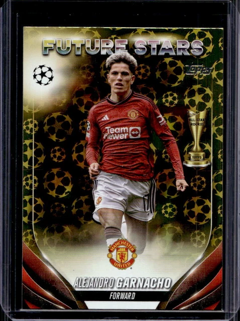 2023-24 TOPPS UEFA CC Alejandro Garnacho Future Stars Star Ball #115 (A ...