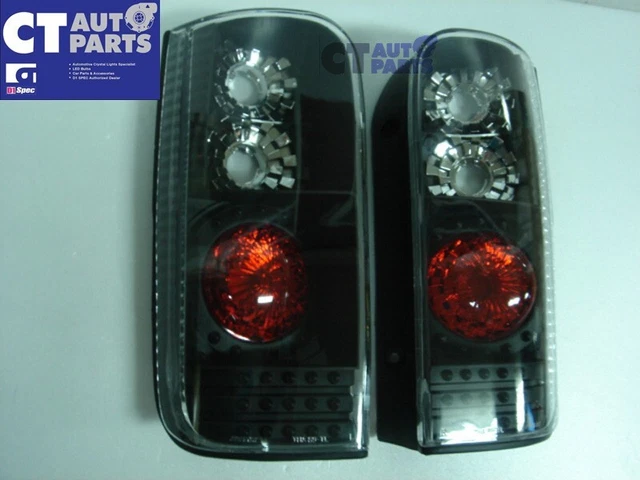 JDM BLACK ALTEZZA Tail Lights for 89-03 Toyota Hiace Van taillights ...