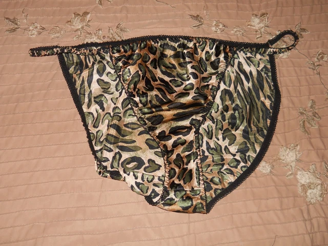 VINTAGE UNBRANDED SATIN Feel String Bikini Panties 2X (18W/20W) $36.00 ...