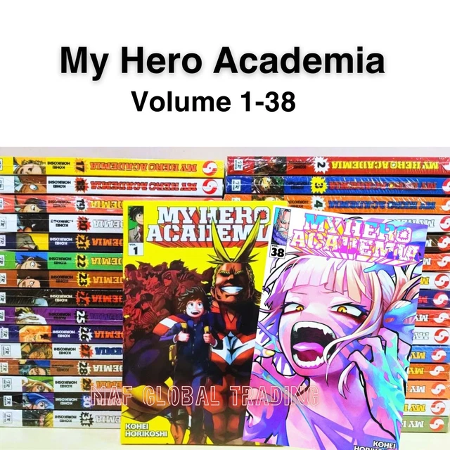 MY HERO ACADEMIA English Version Manga Comic Book Volume 1 -38 Partial ...