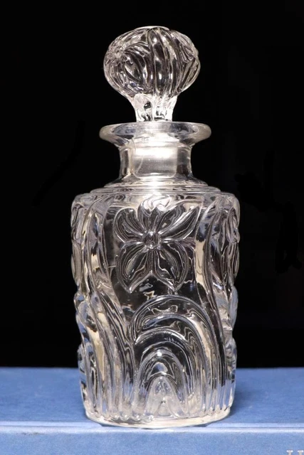 ANCIEN FLACON DE parfum Saint-Louis rare 15,5 cm flacon de parfum fleur ...
