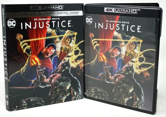 INJUSTICE (4K ULTRA HD, Blu Ray, 2021) with Slipcover NO DIGITAL EUR 16,16 - PicClick DE
