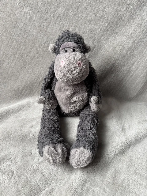 RETIRED JELLYCAT MEDIUM Junglie Bunglie Grey Gorilla Monkey Soft Plush ...