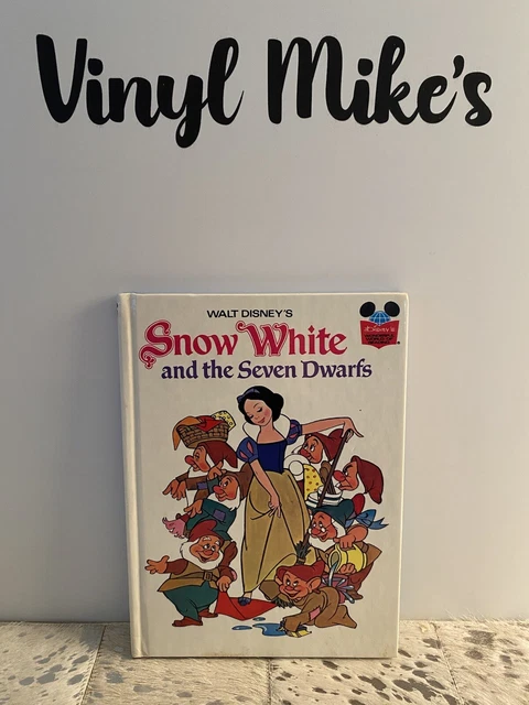WALT DISNEY'S SNOW White and the Seven Dwarfs Hard Cover Book 1973 1st ...