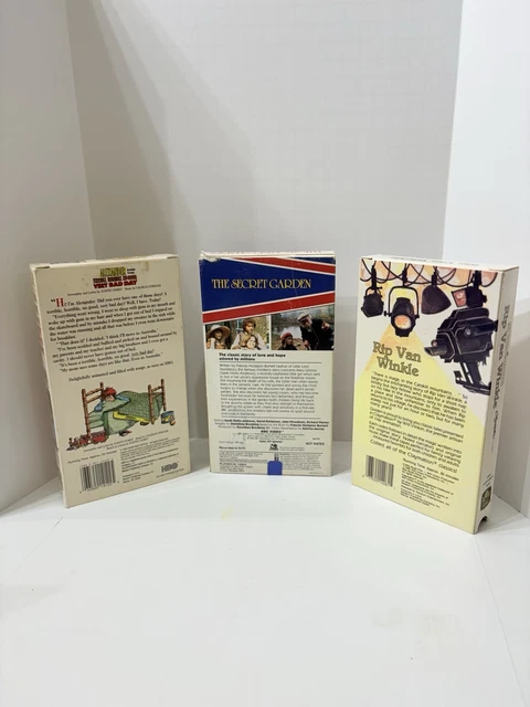 VINTAGE VHS LOT of 3 Alexander and the Terrible , Secret Garden, Rip ...