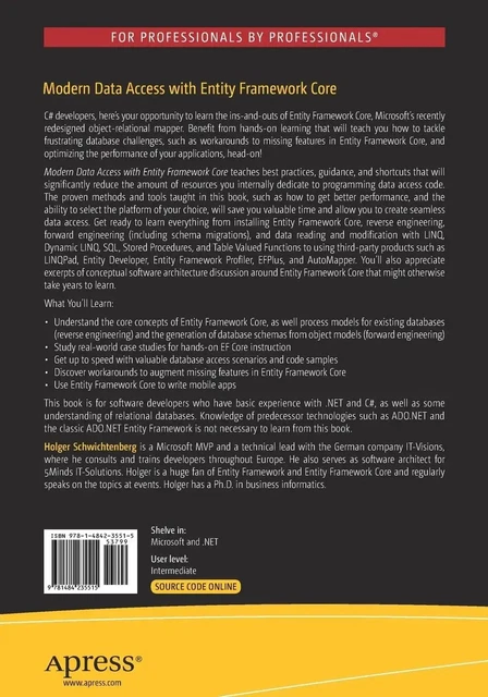 MODERN DATA ACCESS with Entity Framework Core Holger Schwichtenberg Taschenbuch EUR 52,90 ...