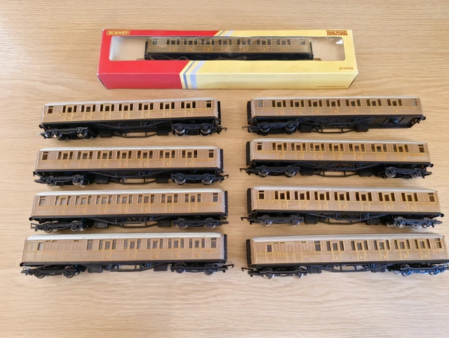 HORNBY LNER TEAK Coaches Joblot X9 OO Gauge £45.00 - PicClick UK