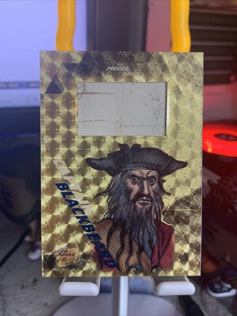 RARE CAPTAIN BLACKBEARD 2021 Super Break Pieces Of The Past Gold Relic ...