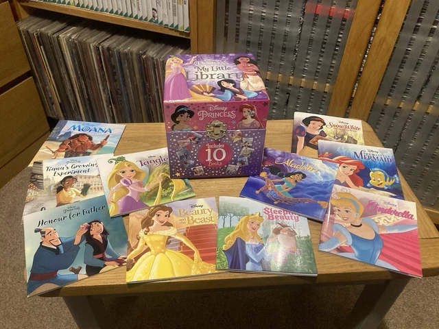 DISNEY PRINCESS: MY Little Library (10 Walt Disney Books) Lockable Box ...