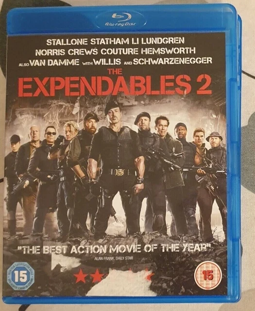 THE EXPENDABLES 2 Blu-ray Sylvester Stallone Jason Statham Jet Li ...