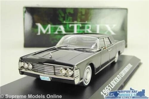 MATRIX LINCOLN CONTINENTAL Model Car 1965 Black 1:43 Scale Greenlight ...