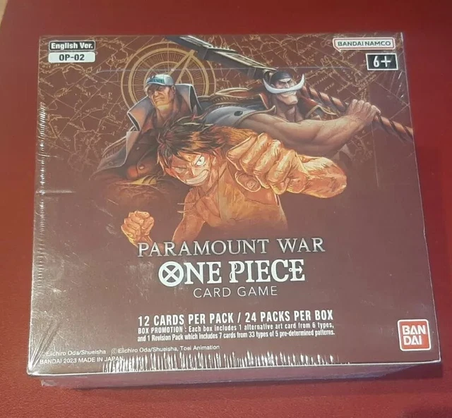 ONE PIECE CARD Game "Paramount War" OP-02 Booster Box English 1st Wave ...