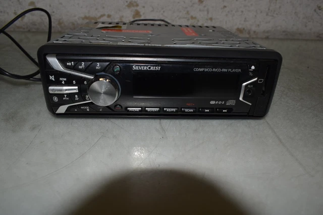 AUTORADIO SILVER CREST SAB 160 A1 Bluetooth Aux USB Fente pour Carte ...