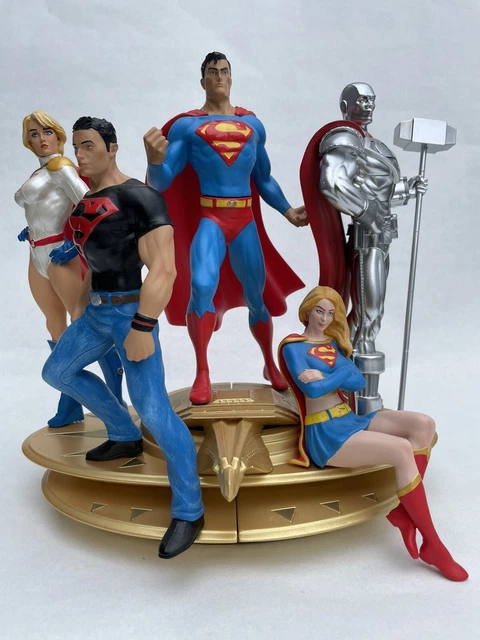 SUPERMAN FAMILY MULTI-PART Statue COMPLETE SET Part 1 & Part 2 includes ...
