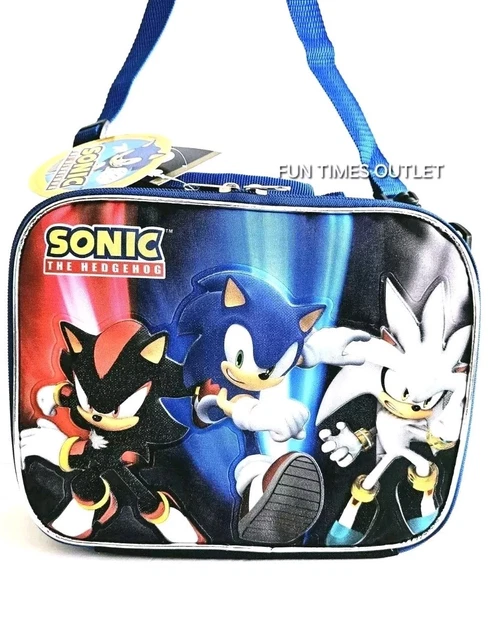 SEGA SONIC THE Hedgehog Kids Lunch Bag Shadow Silver Snack Tote ...