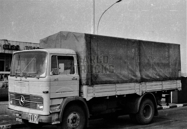 LKW FOTO MERCEDES LP 1413 / 1313 Pritsche/Plane Katscher Wien 10x15cm ...