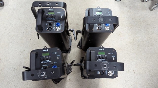 LEDJ ARTISAN 2000 Dual White Fresnels LED DMX Stage Lighting £500.00 ...