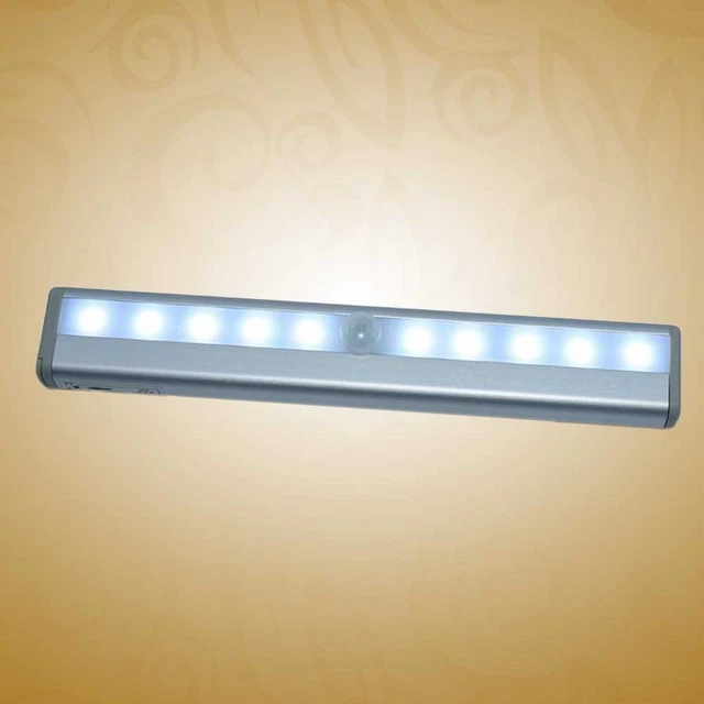 2 COUNT LED Wardrobe Lights under Cabinet Strip Cupboard Motion Closet ...