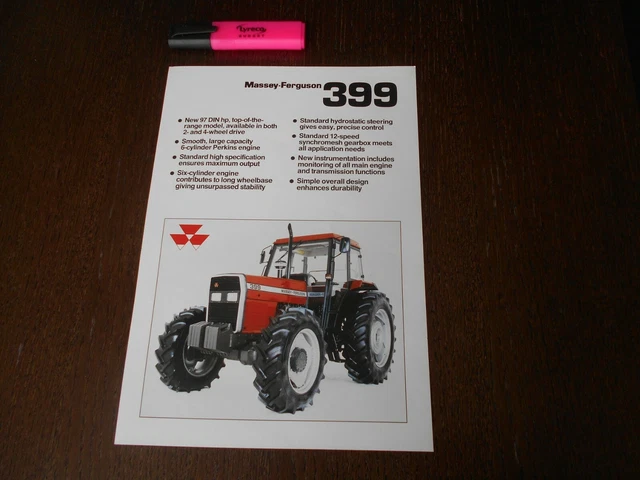 PROSPECTUS CATALOGUE BROCHURE tracteur 825 massey ferguson 1960 £13.61 - PicClick UK