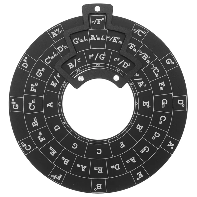 CHORD WHEEL CIRCLE of Fifths Melody Tool Music Theory Learning Tools £ ...
