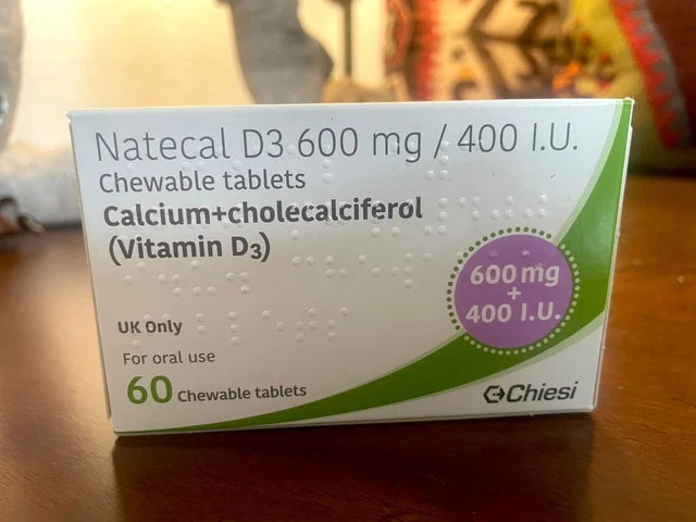 2X NATECAL D3 600mg Calcium+cholecalciferol Osteoporosis Prevention 120 ...