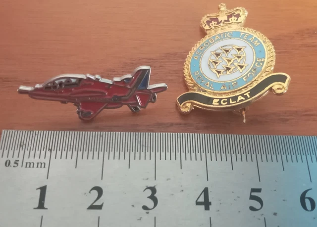 RAF RED ARROWS Display Team Crest & Aerobatic Plane Lapel Pin Badge Set ...