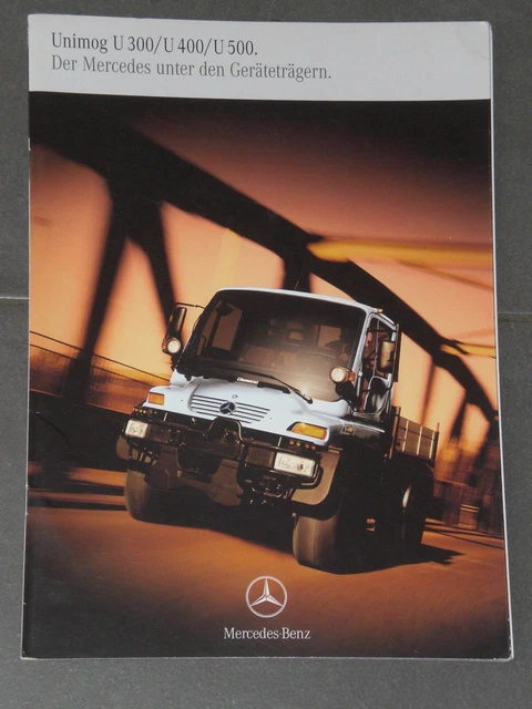 MERCEDES BENZ UNIMOG U 300/U400/U500 Geräteträger Prospekt 2004 ( Auktion 294 ) EUR 3,55 ...