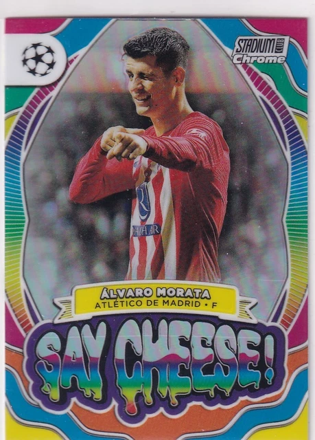 TOPPS 2024 CHROME Stadium Club CL No. SC-AM Álvaro Morata Cheese! EUR 1 ...
