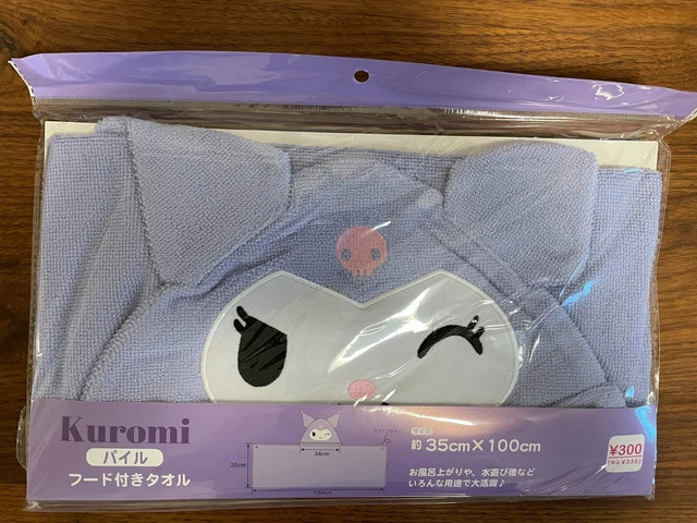 DAISO SANRIO COSPLAY Kuromi Cosplay pile hooded Cute towel Kawaii Japan ...