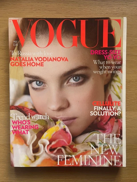 BRITISH VOGUE MAY 2008 With Cover Star Natalia Vodianova £19.99 ...