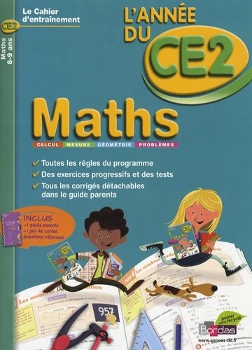 CAHIER DE L'ANNEE DE - MATHS CE2 - (Ancienne édition) EUR 3,00 ...