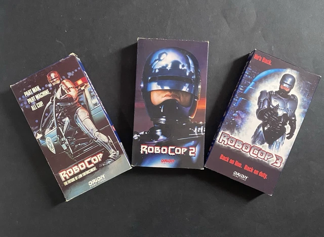 ROBOCOP 1, 2 and 3 VHS Lot 1987 1990 1993 Robocop Original Orion ...