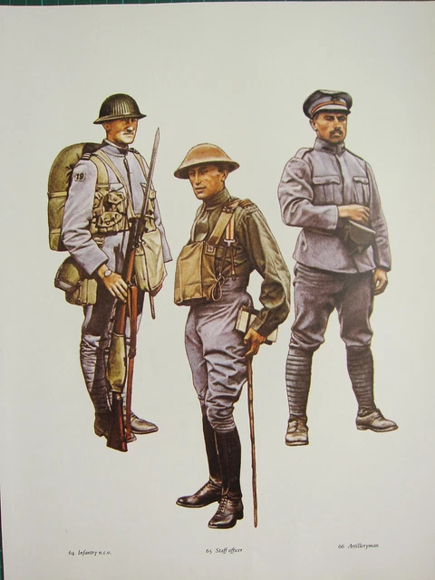 VINTAGE WW1 WWI Imprimé Portugal Infanterie Bâton Officer Gunner ...