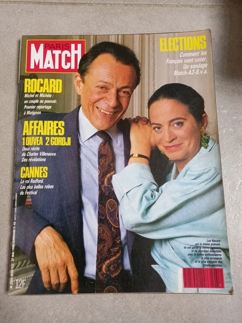 PARIS MATCH N°2035 27/05/1988 Rocard Robert Redford Rosanna Arquette ...
