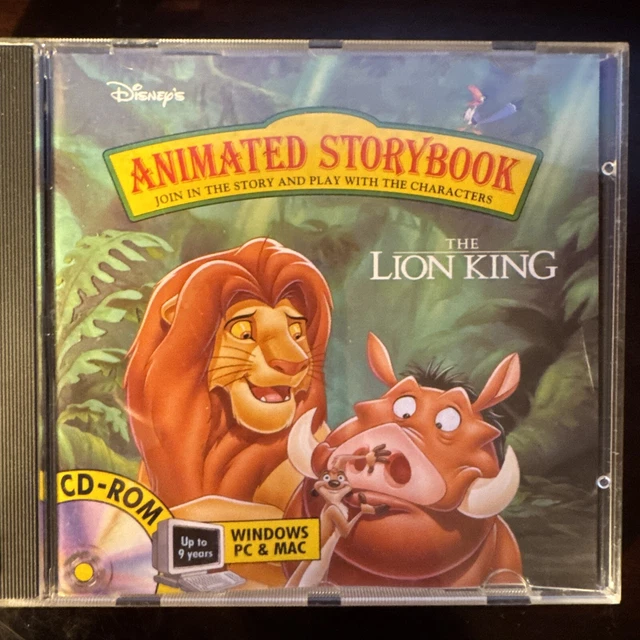 Disneys Animated Storybook The Lion King Pc Cd Rom 458 £2 89 Picclick Uk