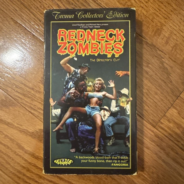 REDNECK ZOMBIES VHS - Director’s Cut / Troma - Horror Movie Collectors ...