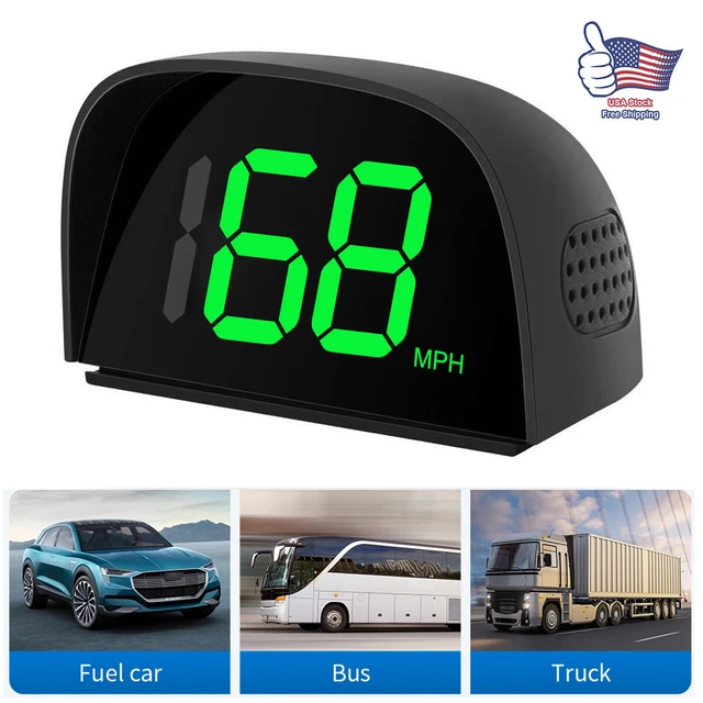 HUD GPS HEAD Up Display Speedometer Odometer Car Digital Speed MPH ...