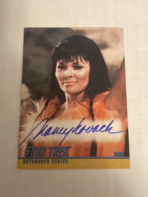 STAR TREK TOS The Original Series Nancy Kovack (Nona) carte auto ...