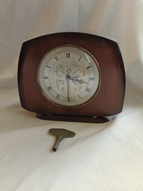 SMITHS TEMPORA MANTLE Clock 8-Day Floating Balance Working D02 £14.99 ...