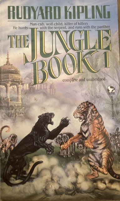 VINTAGE RUDYARD KIPLING The Jungle Book 1 1988 First Edition Panther ...